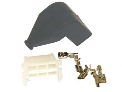 Hella connector set for snow plow light. Socket + connectors + rubber ...