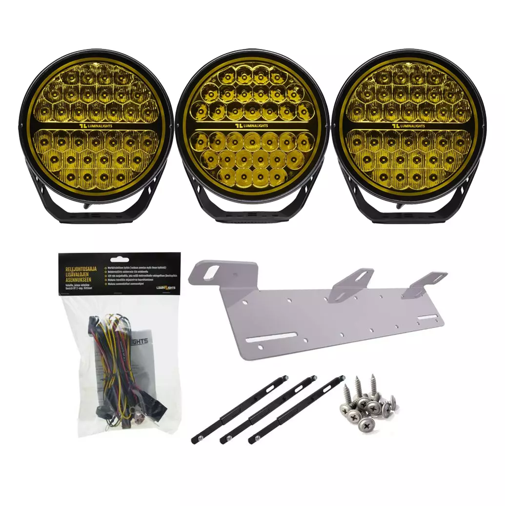 LuminaLights Defender+ 9 AMBER Special Edition kit - Lumise.eu webstore